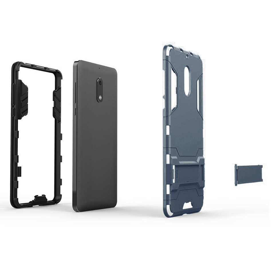 Slim Armour Tough Shockproof Case for Nokia 6 (2017) - Blue